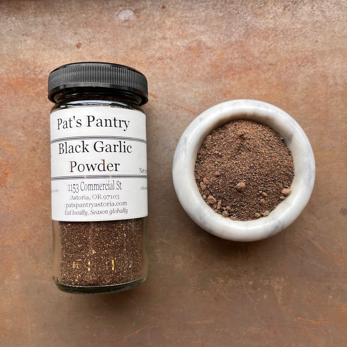 Black Garlic Powder – Pat's Pantry, Spices & Teas