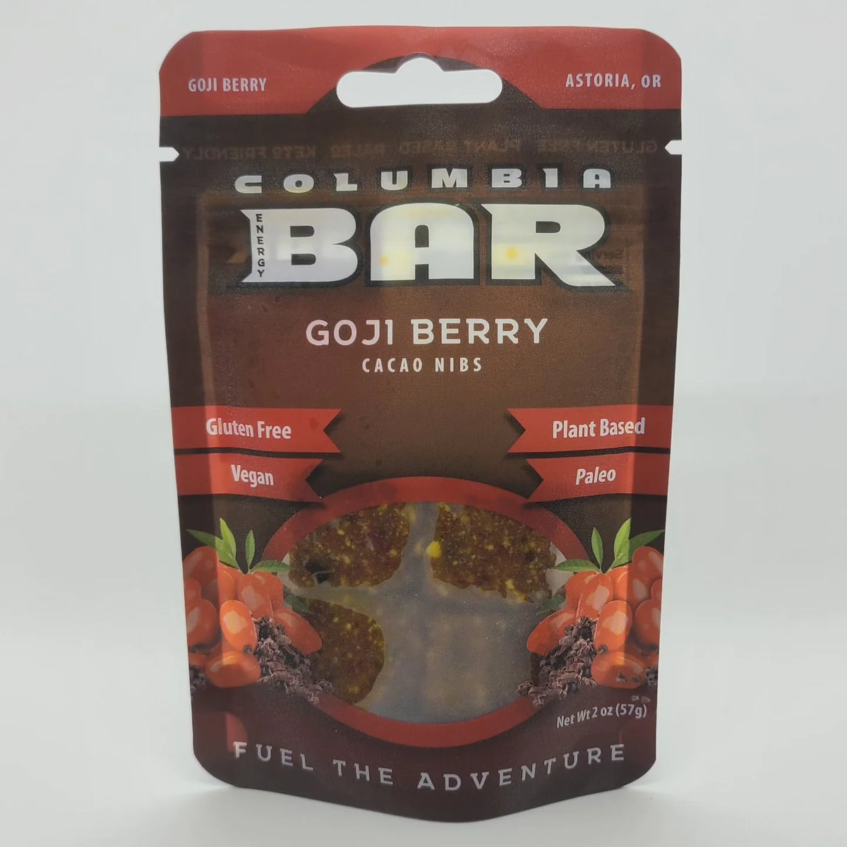 Columbia Bar Goji Berry Cacao Snack Bar – Pat's Pantry, Spices & Teas